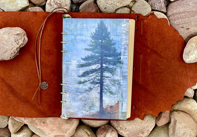 Handmade Leather Leaf Journal - Etsy