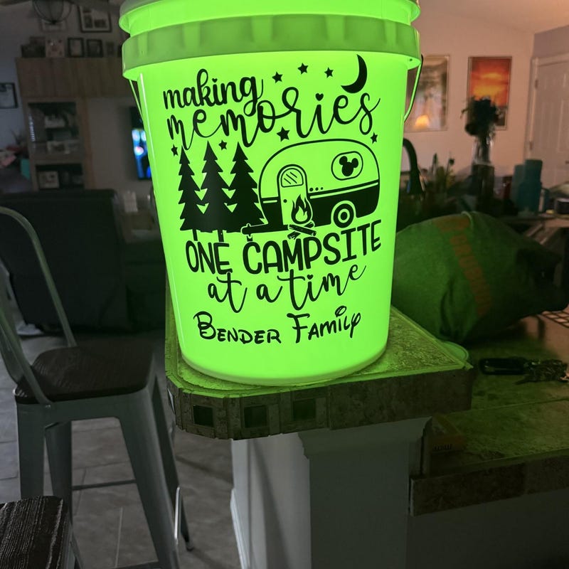 Light up Camp Bucket - Etsy