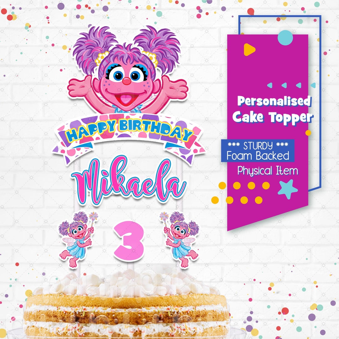 ABBY CADABBY Personalised Cake Topper - Etsy