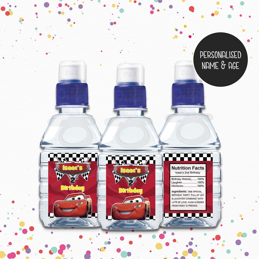 CARS Personalised Pop Top Labels - Etsy