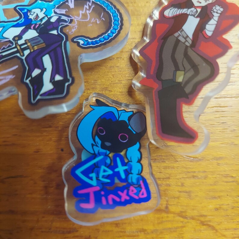 ARCANE PINS Acrylic Pins, Jinx, Vi, Jinx the Cat, 2 - Etsy