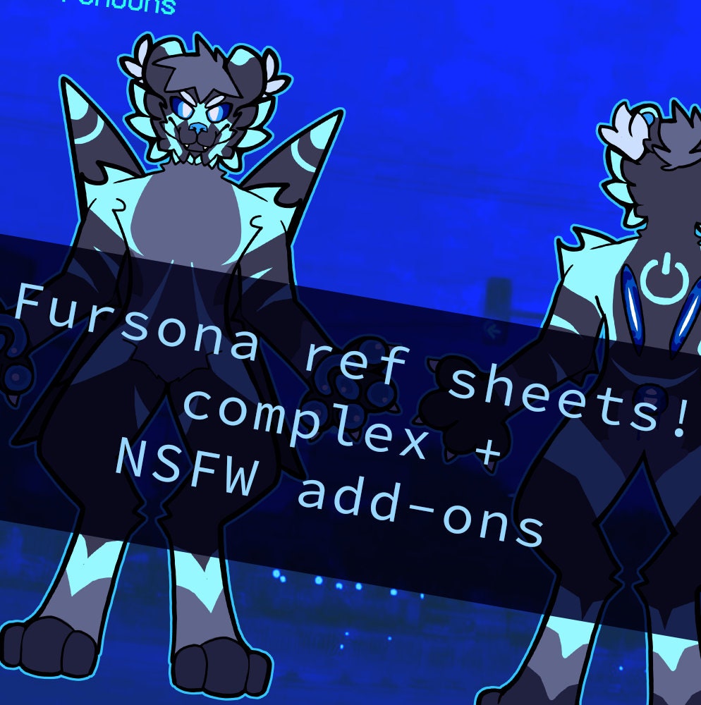 Custom Furry Reference Sheet 3-part Turn Around Reference - Etsy
