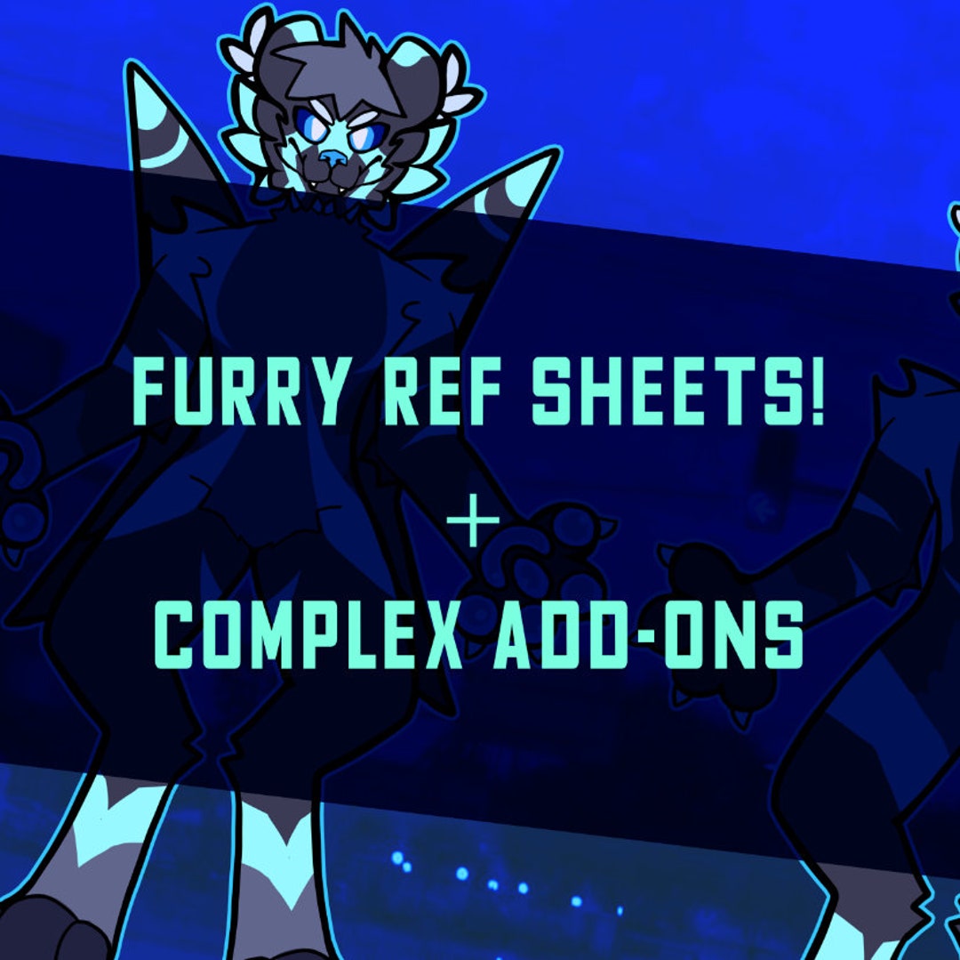 Custom Furry Reference Sheet 3-part Turn Around Reference - Etsy
