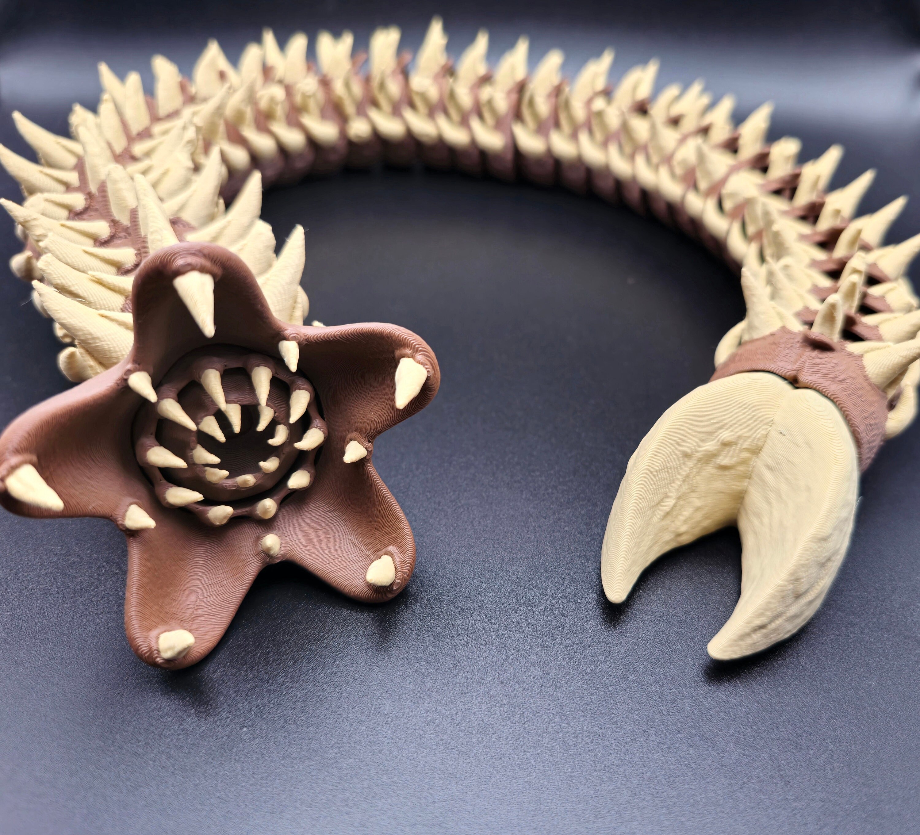 Articulated 3D Printed Deathworm / Dune Sandworm / Sandworm / Dnd Prop ...