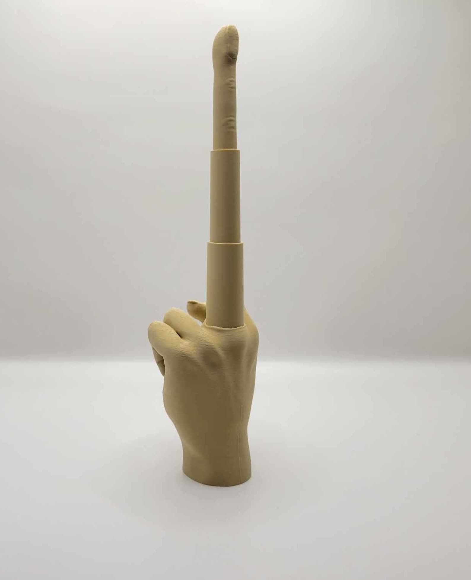 3D Printed Collapsing Middle Finger: Telescopic Rude Gag Gift - Etsy