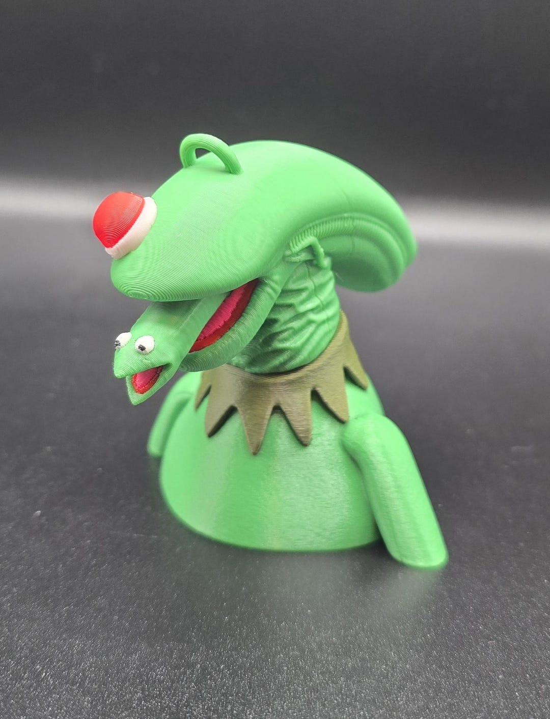 Holiday Xenokermit Ornament/bust: Alien Xenomorph Kermit Christmas ...