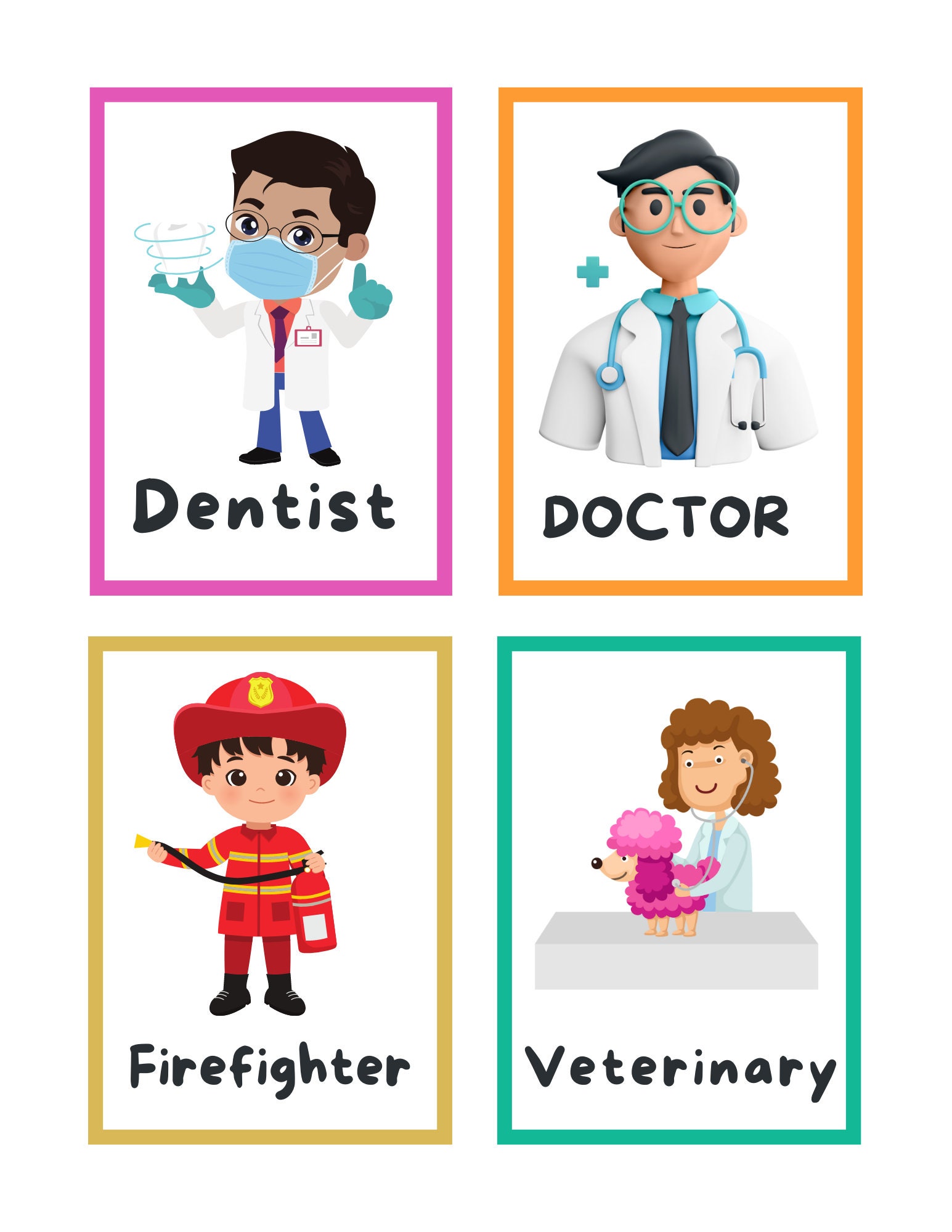 104 Visual Communication Cards, Visual Aids, Speech, Autism, Non-verbal ...