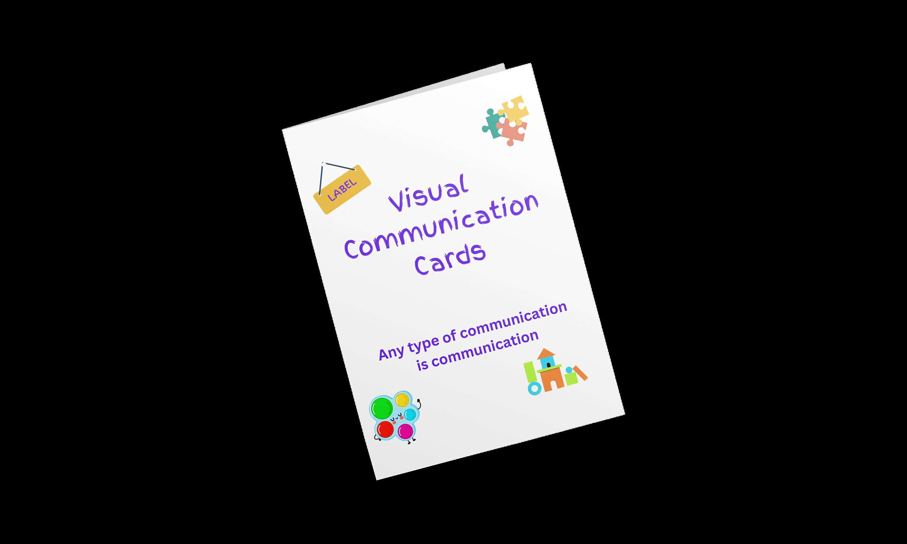 104 Visual Communication Cards, Visual Aids, Speech, Autism, Non-verbal ...
