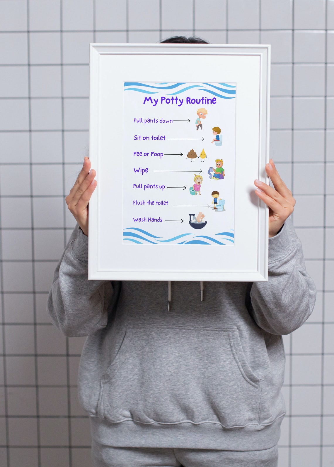 Potty Training Schedule , My Potty Chart, Potty Routine Toddlers , Home ...