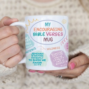 JW Personalized Bible Verse Mug Encouraging Bible Verses Philippians 4: ...