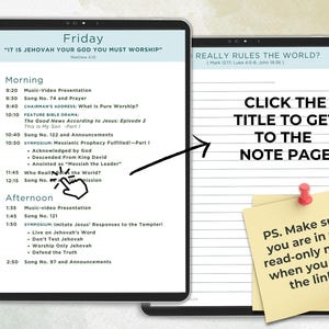 Pure Worship Convention Digital Notebook JW 2025 Regional Convention ...