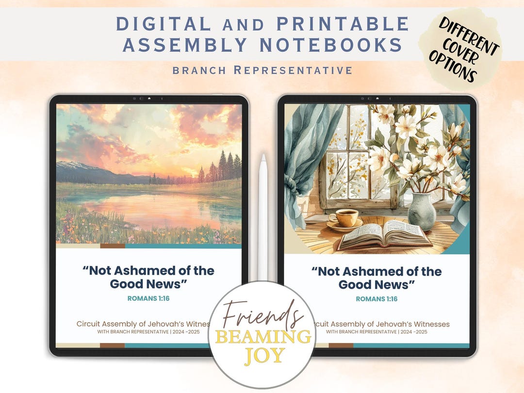 JW Assembly Notebook Digital Not Ashamed of Good News Printable 2024 ...
