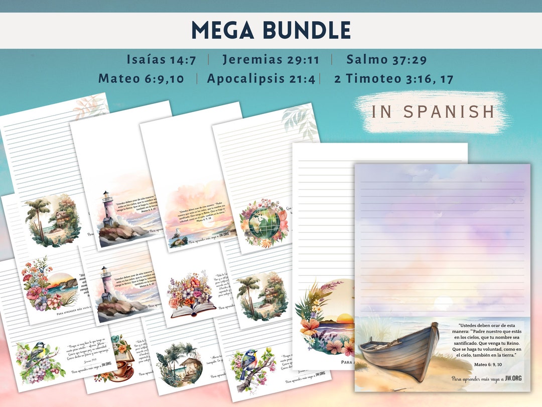 JW Letter Writing Mega Bundle Spanish Hojas Imprimible Testigos De ...