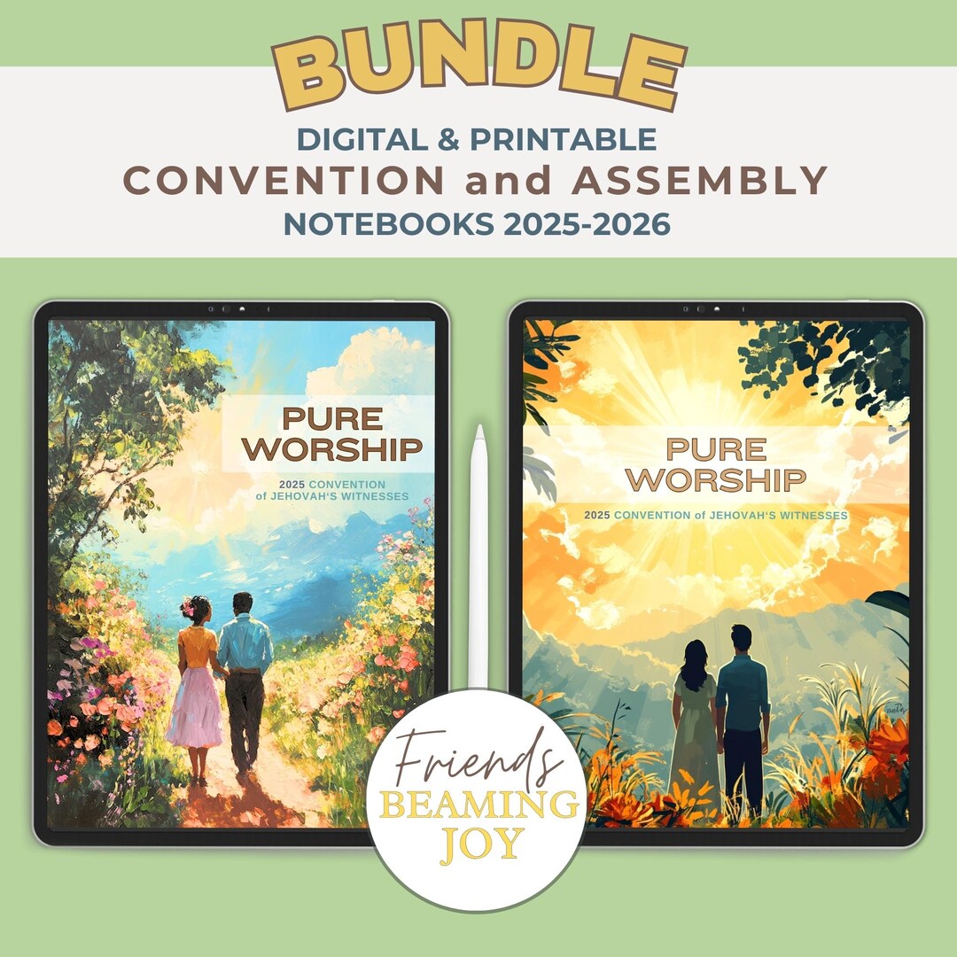 Pure Worship JW Convention Notebook Digital Pure Worship Printable 2025 ...