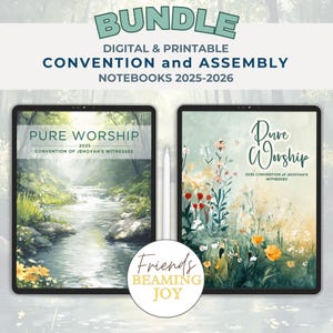 JW Convention 2025 Notebook Digital Pure Worship Printable 2025-2026 ...