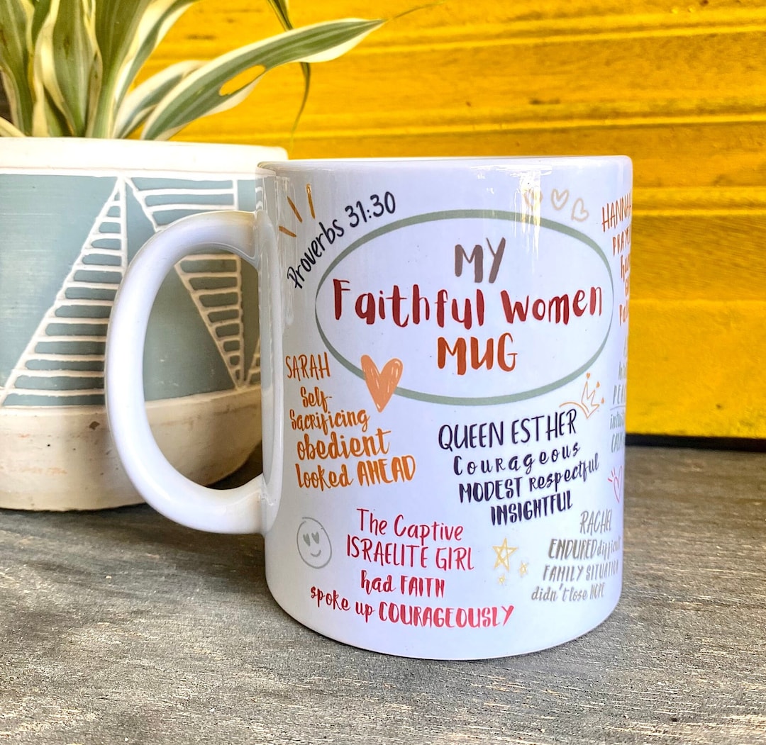 JW Bible Verse Mug Personalized Faithful Women Gift Encouraging Bible ...