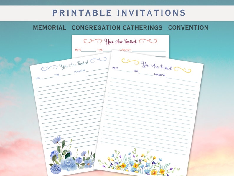JW Invitation Letter Writing Template Ministry Stationery Convention ...
