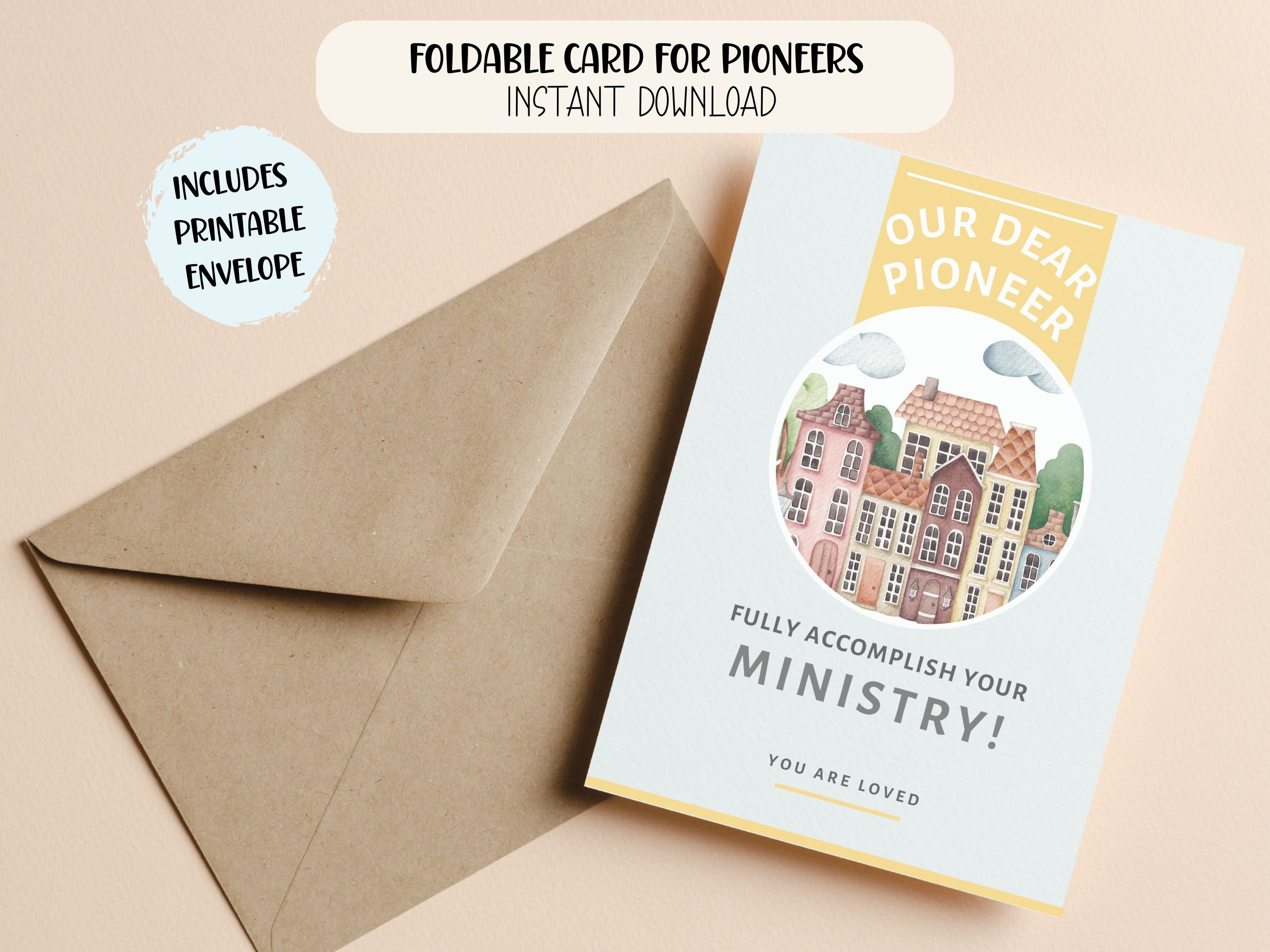 Printable JW Pioneer Appreciation Card Pioneer Gift Card, Fully ...