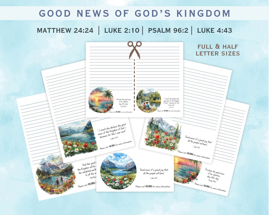Declare the Good News JW Letter Writing Papers God's Kingdom Letter ...