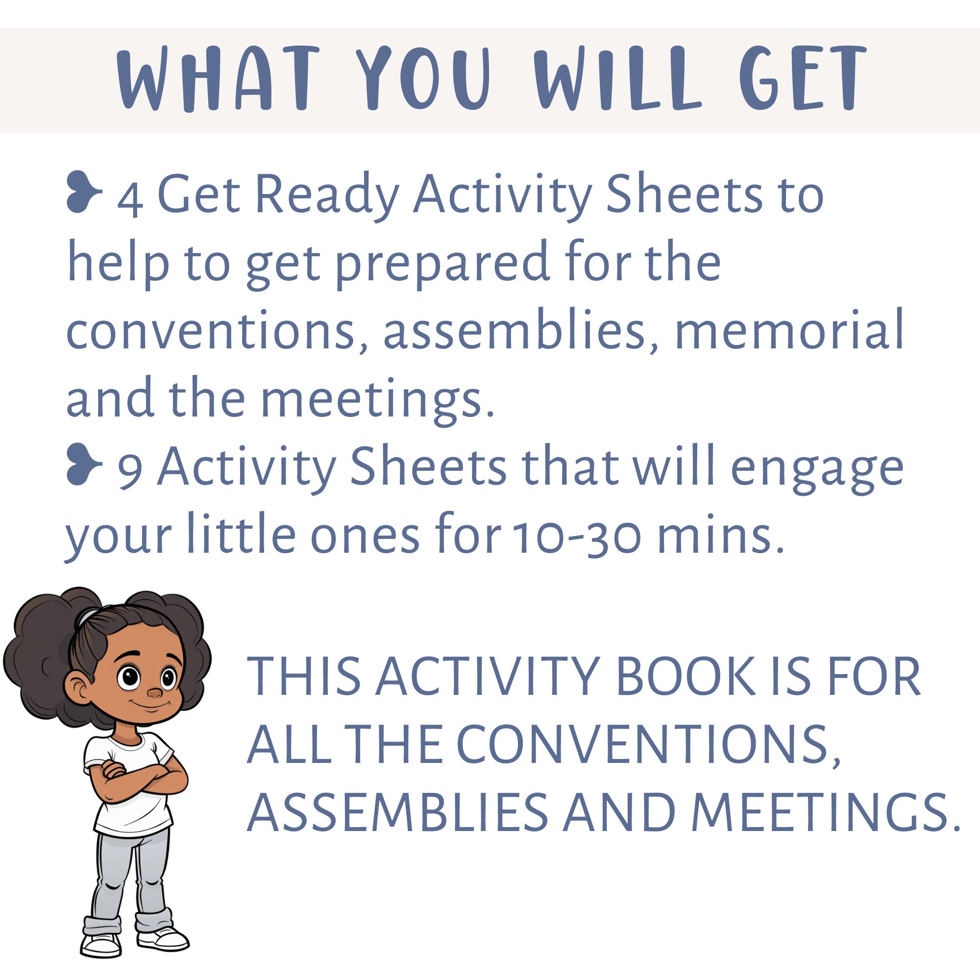 JW Children Activity Book for Convention Workbook for Kids Meeting ...