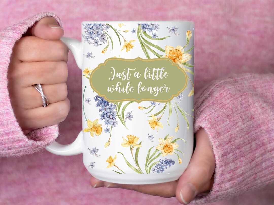 JW Gift Encouraging Bible Verse Mug Psalm 37:10 Cup Floral Accent ...