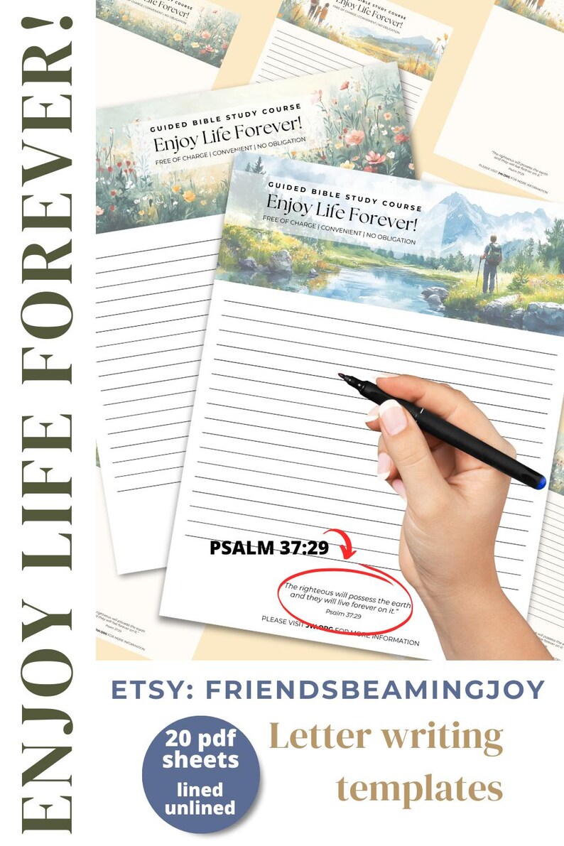 What is God's Kingdom JW Letter Writing Bundle JW Writing Papers for ...