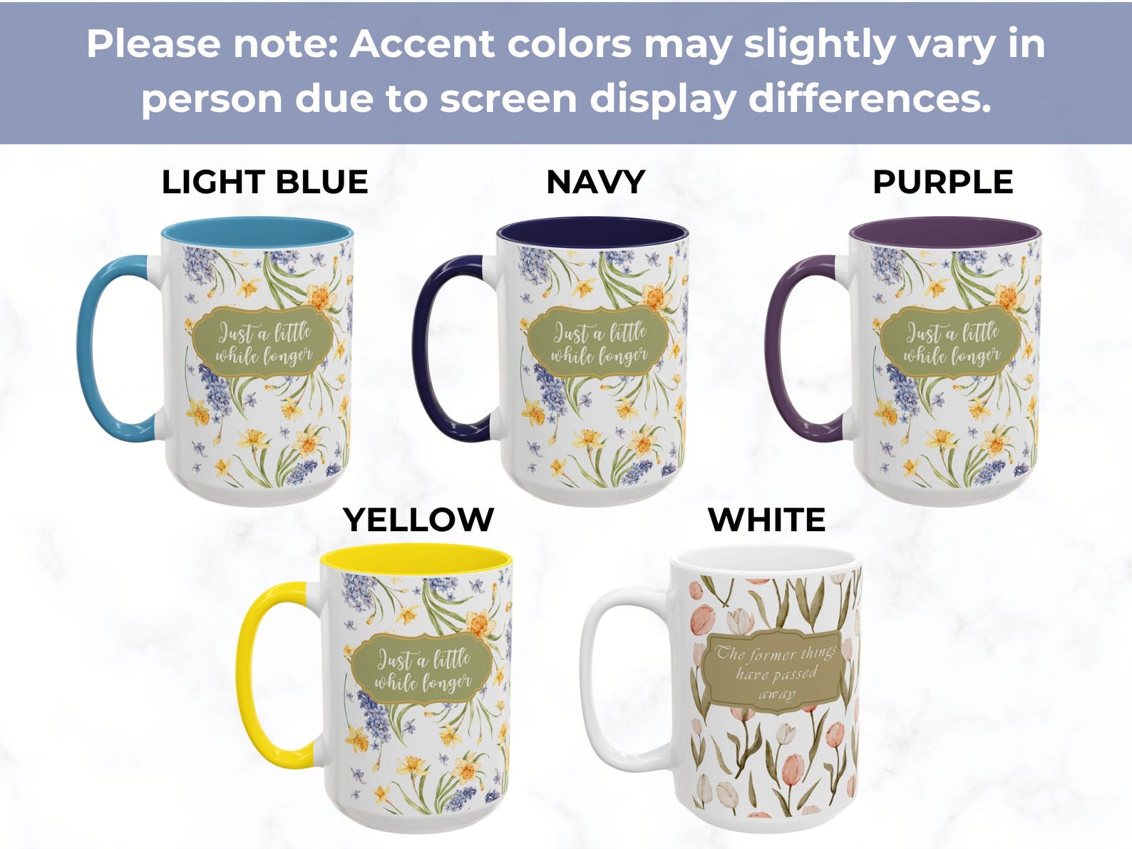 JW Gift Encouraging Bible Verse Mug Psalm 37:10 Cup Floral Accent ...