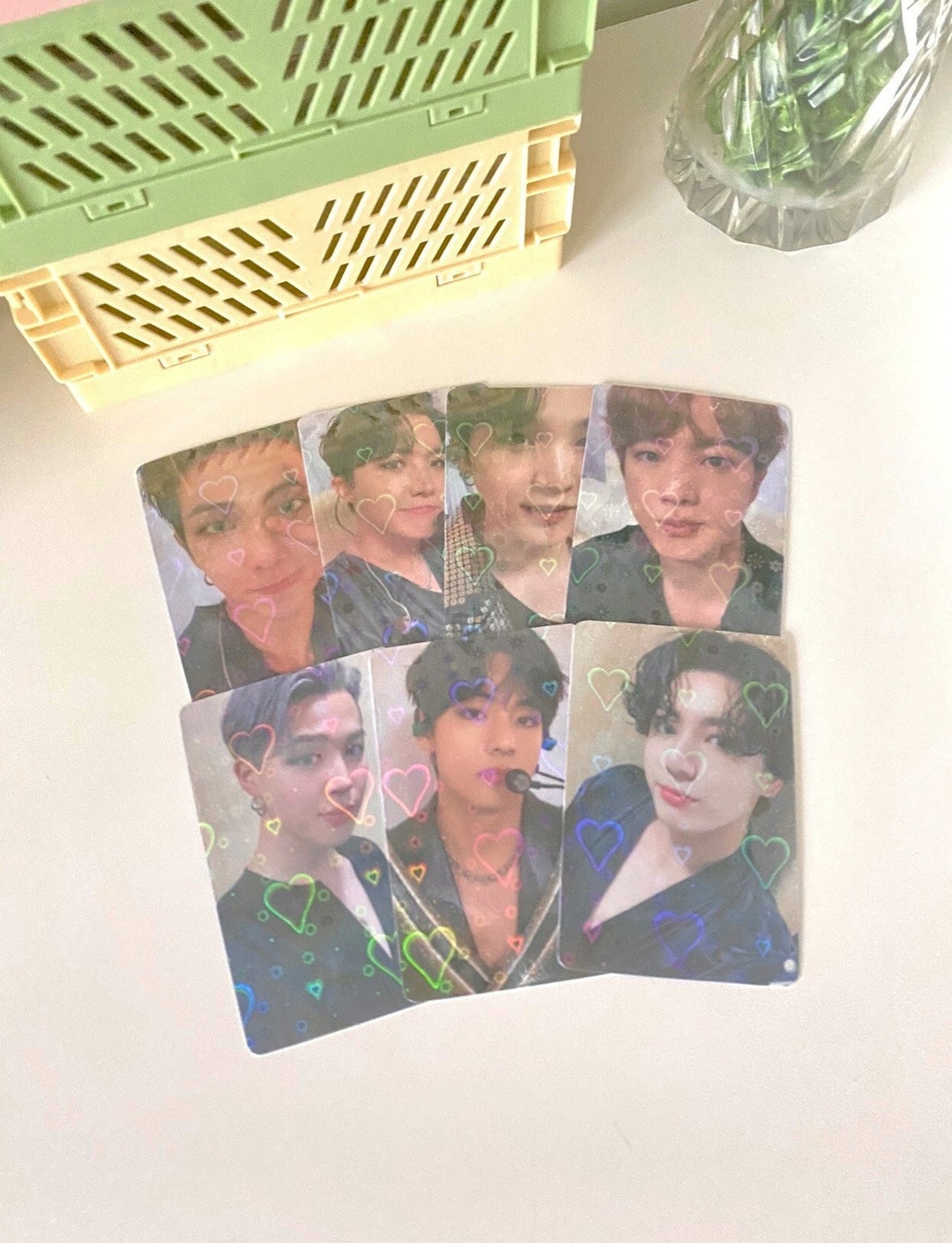 BTS Holographic Photocards Pack Set Bias Bundle Package Gift Idea Lomo ...