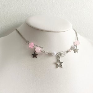 Y2K Star Necklace | Celestial Pendant Beads | Minimalist Jewelry | Cute ...