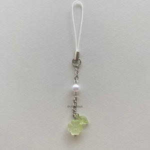 Cute Flower Phone Charm Clover Keychain Beaded Jewelry Fairycore ...