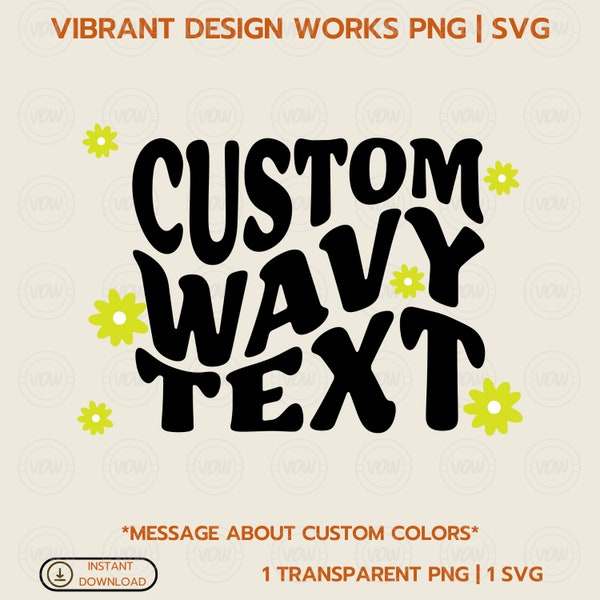 Wavy Text Png - Etsy