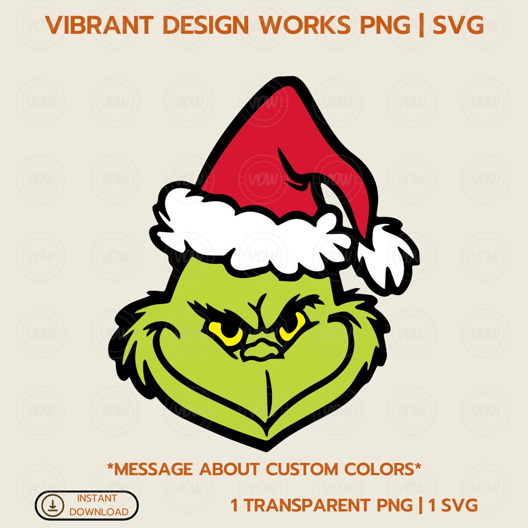 Layered Cut File Grinch PNG, SVG Instant Download High Quality Vector ...