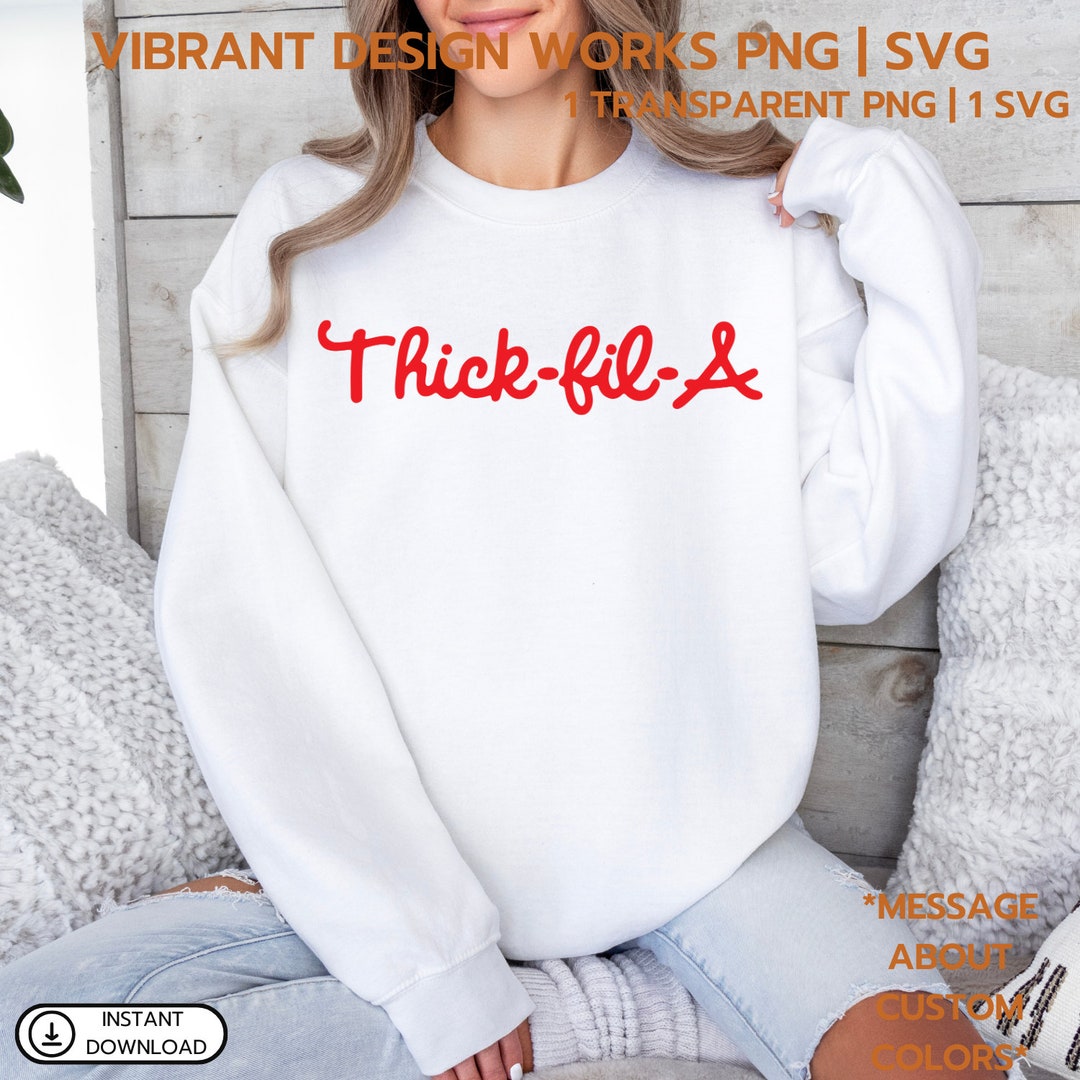 Thick-fil-a SVG, PNG Black SVG Instant Download High Quality Vector ...