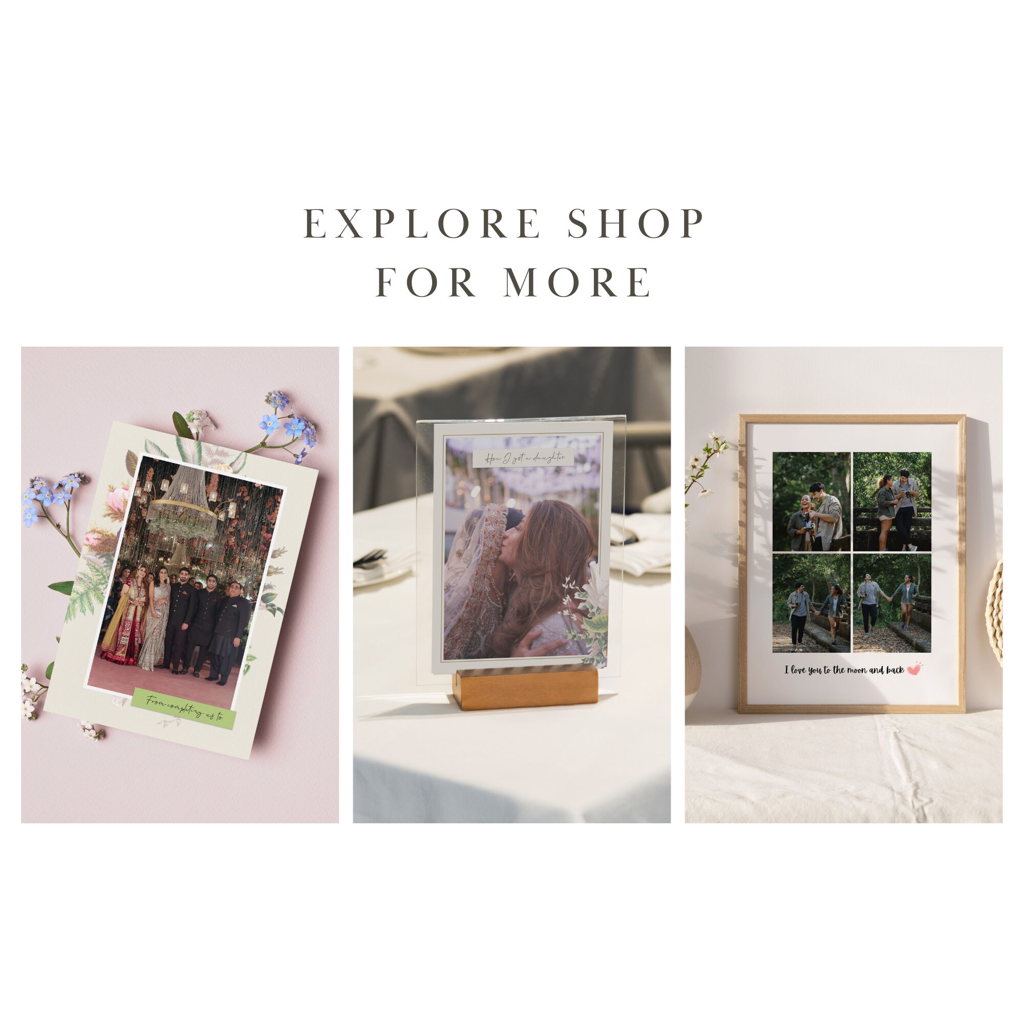 Couple Photo Collage Canva Template Digital Photo Gift Couple Collage ...