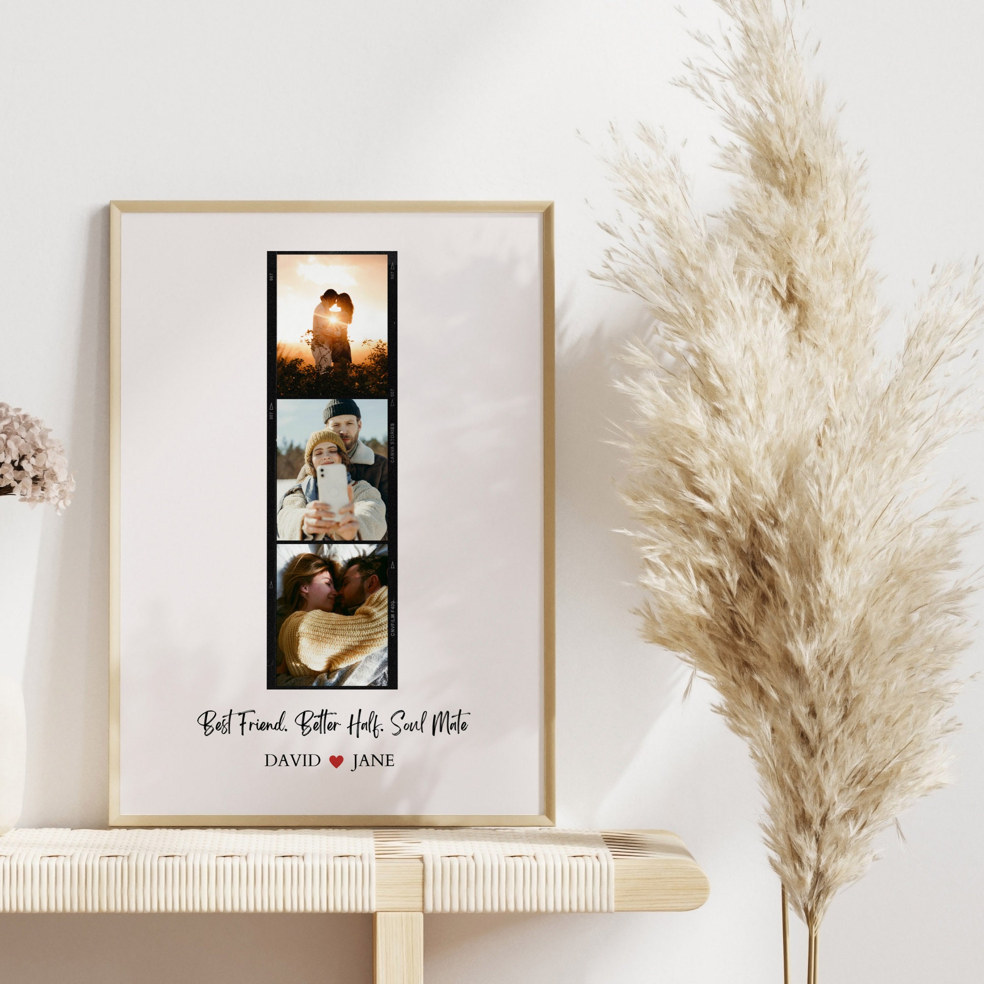 Couple Photo Collage Canva Template Digital Photo Gift Couple Collage ...