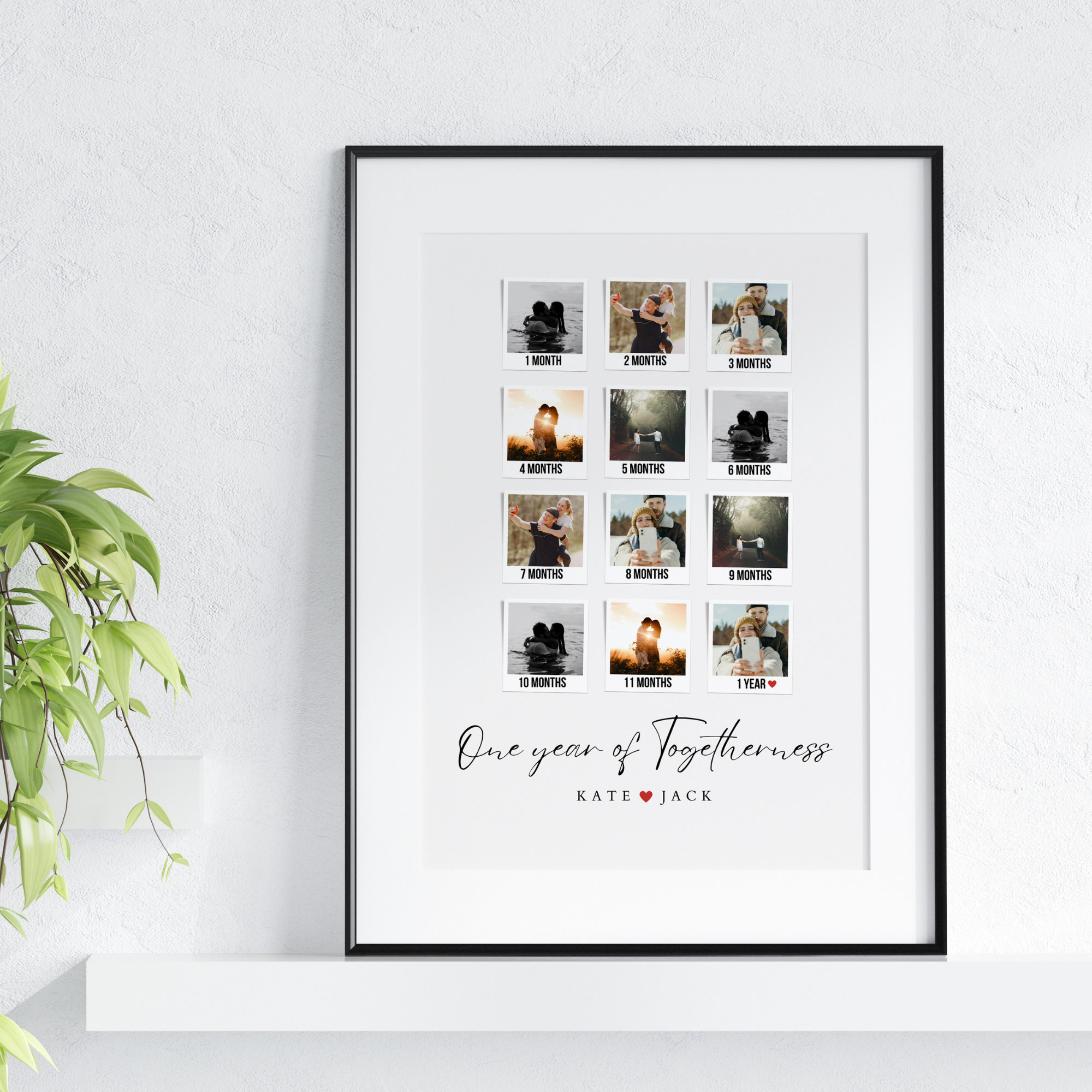 Couple Photo Collage Canva Template Digital Photo Gift Couple Collage ...