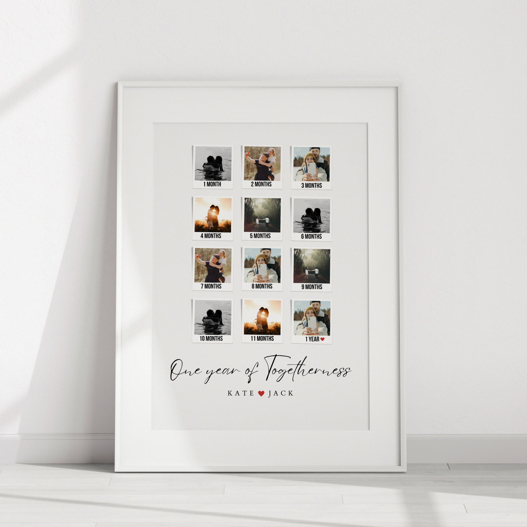 Couple Photo Collage Canva Template Digital Photo Gift Couple Collage ...