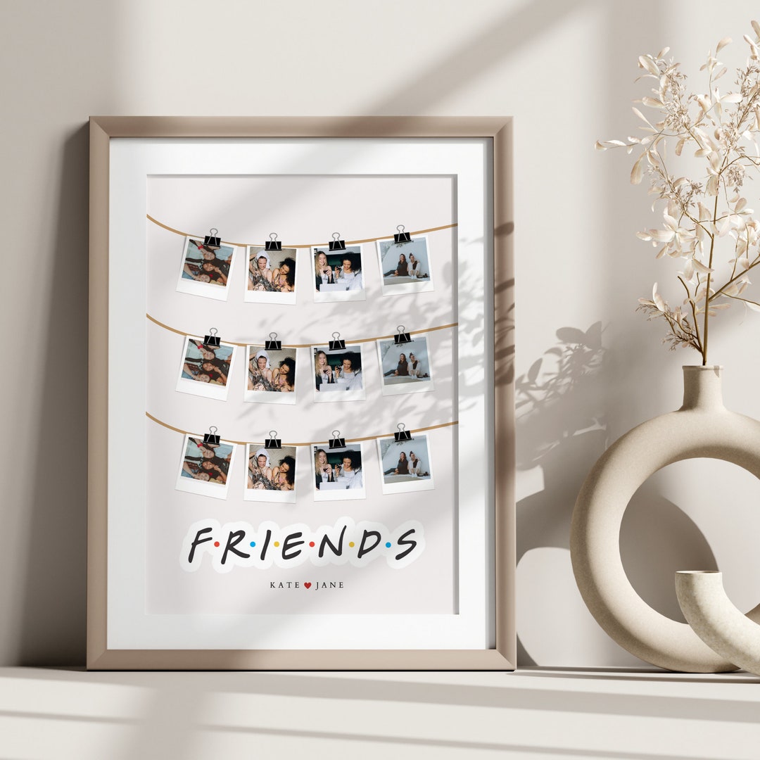Best Friend Photo Collage Canva Template Bff Photo Gift Bff - Etsy