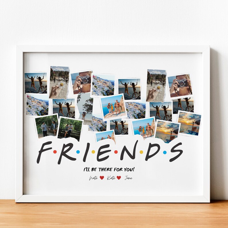 Best Friend Photo Collage Friends Collage Frame Best Friend Digital ...