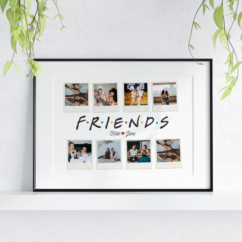 Besties Photo Collage Canva Template Bff Photo Gift Bff Collage Bestie ...