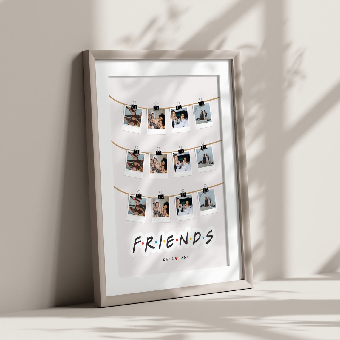 Beste Freundin Fotocollage Canva Vorlage Bff Foto Geschenk Bff Collage ...