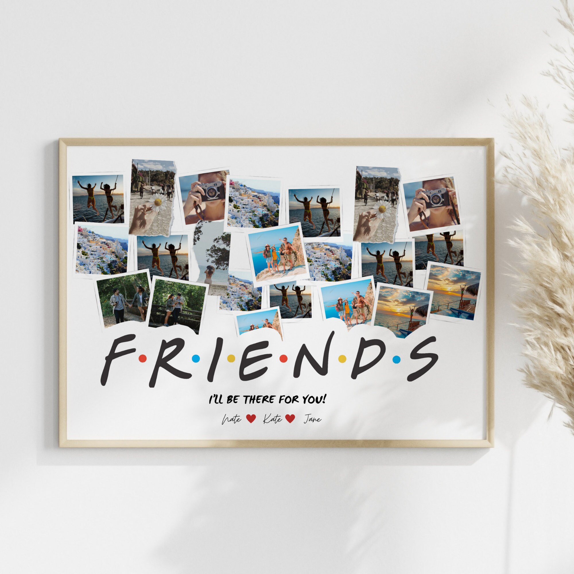 Best Friend Photo Collage Friends Collage Frame Best Friend Digital ...