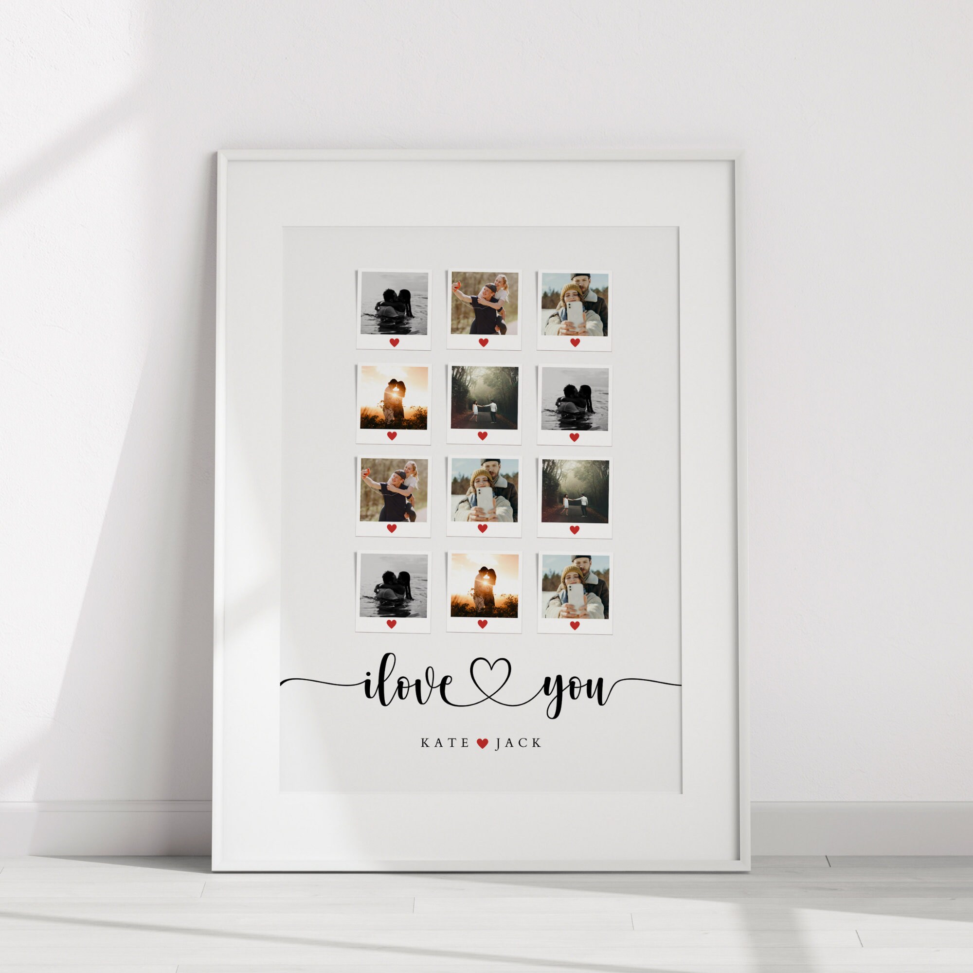 Couple Photo Collage Canva Template Digital Photo Gift Couple Collage ...