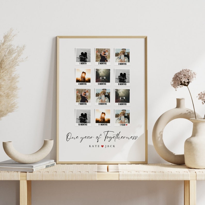 Couple Photo Collage Canva Template Digital Photo Gift Couple Collage ...