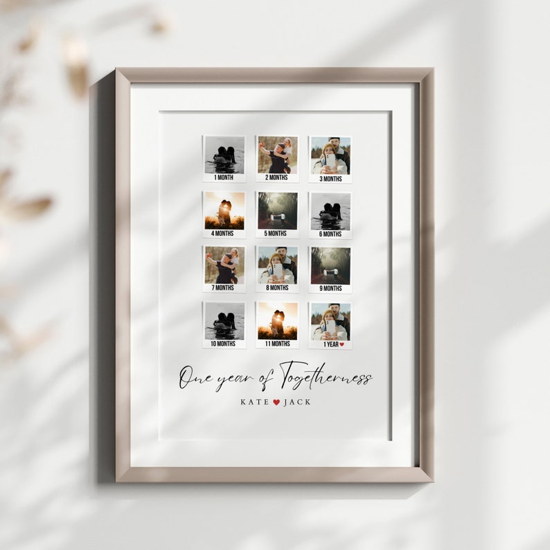 Couple Photo Collage Canva Template Digital Photo Gift Couple Collage ...
