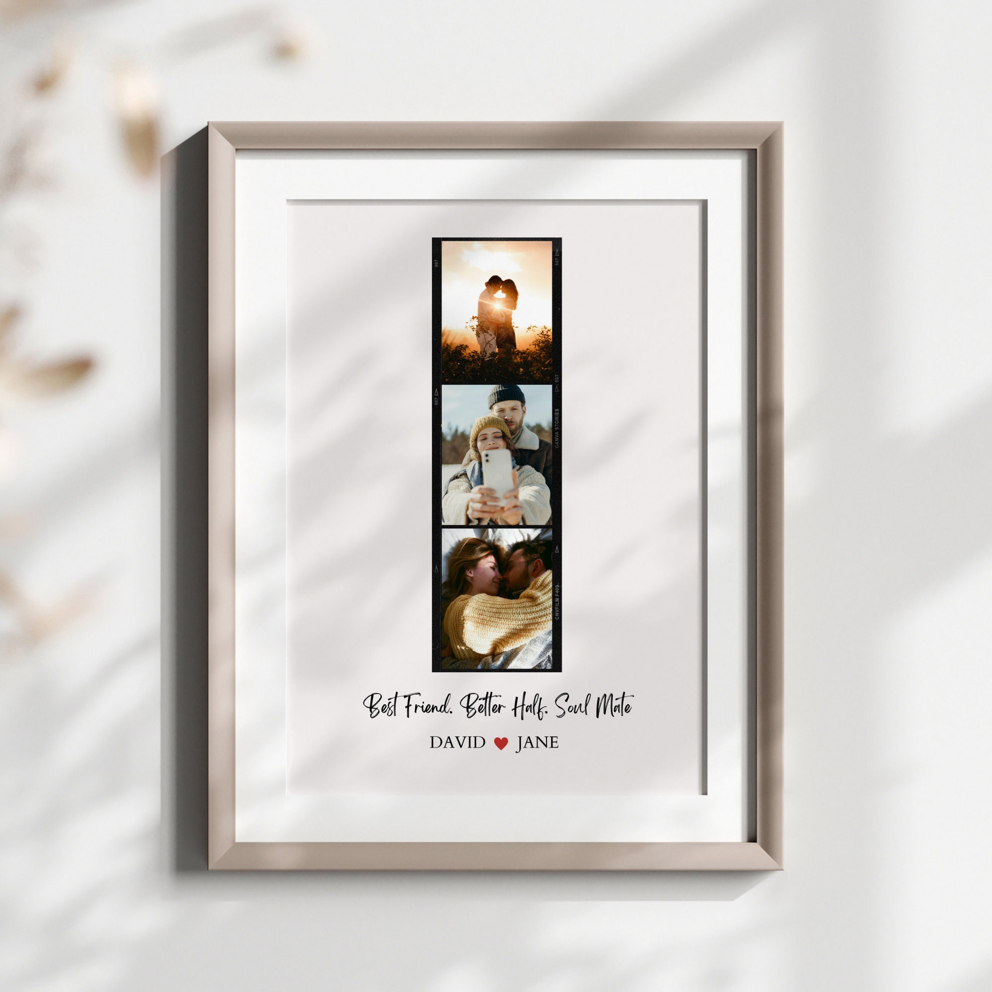 Couple Photo Collage Canva Template Digital Photo Gift Couple Collage ...