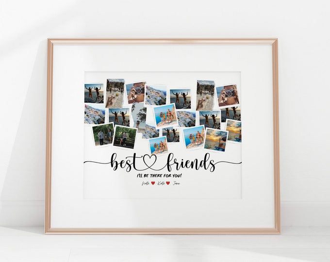 Editable Friends Photo Template, Printable Gift for Friends ...