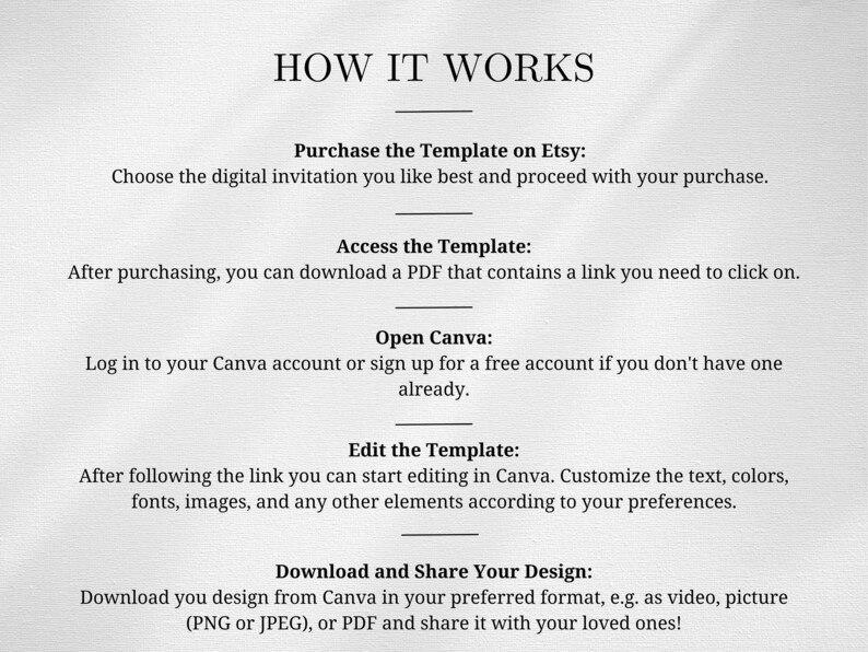 Digital Wedding Invitation Template: Minimalist Electronic Invite ...