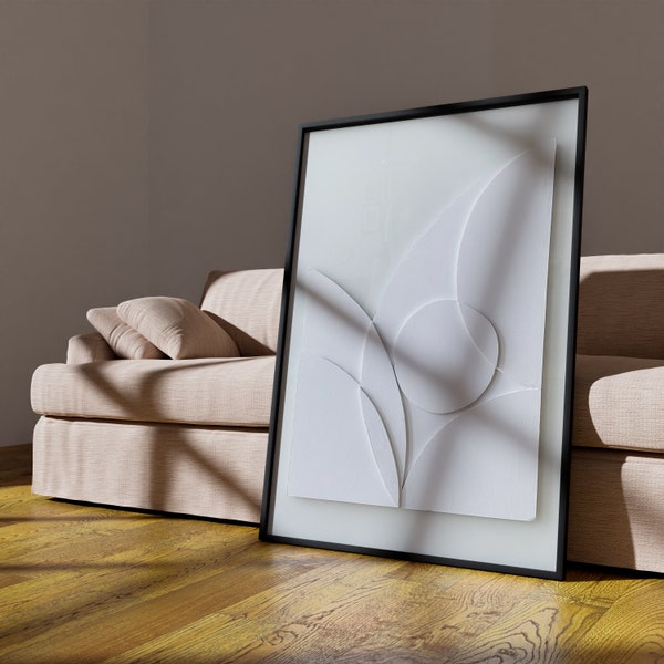 Midcentury Modern Relief Painting Plaster Wall Art 3D Wall - Etsy Canada