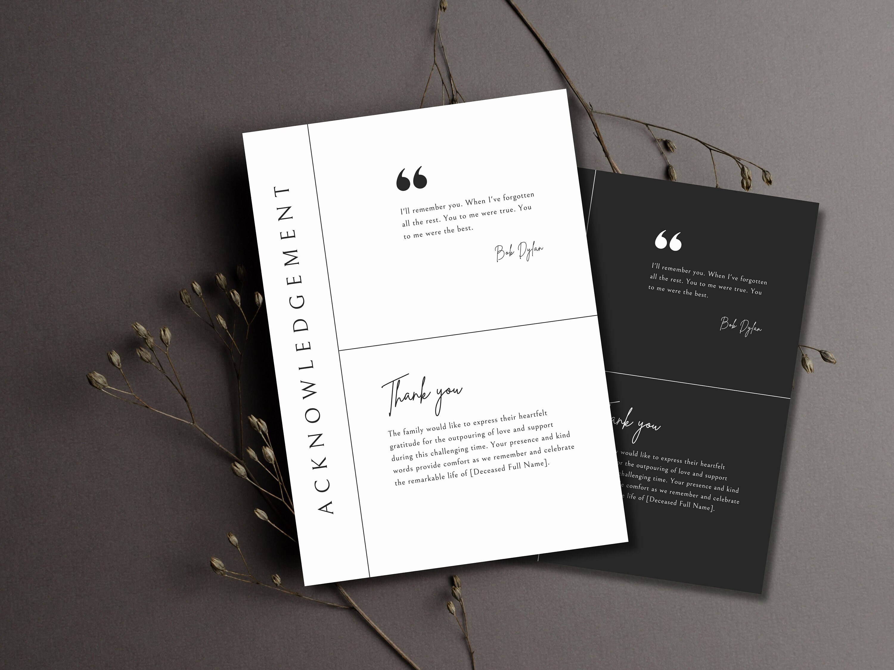 Editable Funeral Program Template, Celebration of Life, Memorial ...